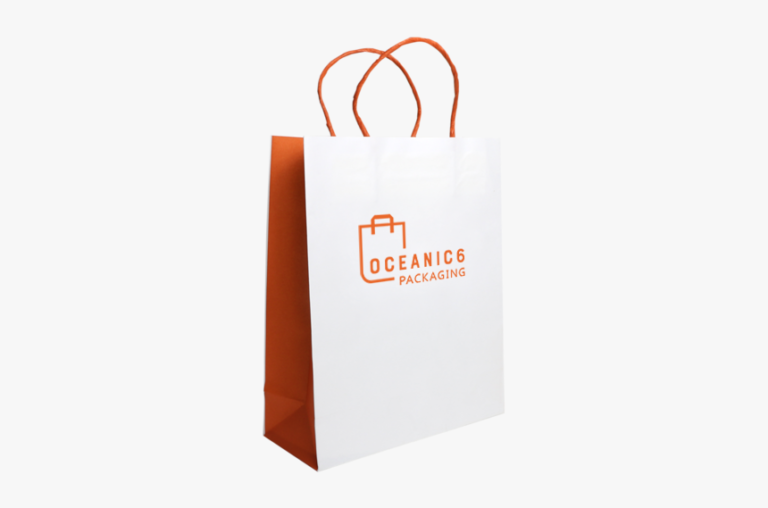 Recycled Brown Kraft Paper Bag with Twisted Handle